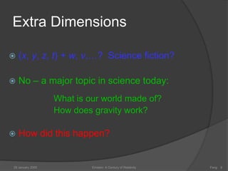 Einstein M Theory , String Theory and The Future | PPTX