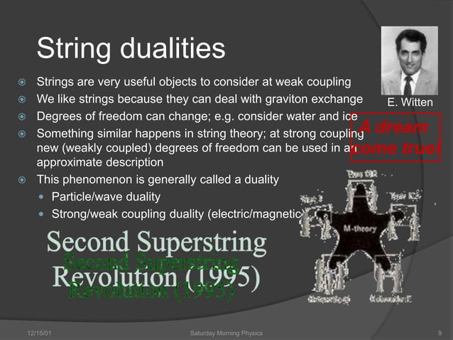 Einstein M Theory , String Theory and The Future | PPTX | Physics | Science