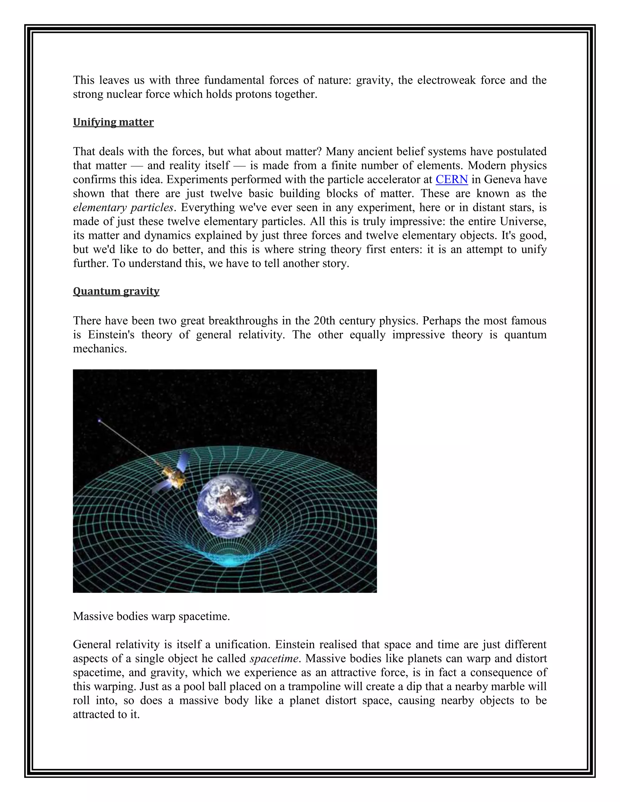 String theory of particle physics | PDF