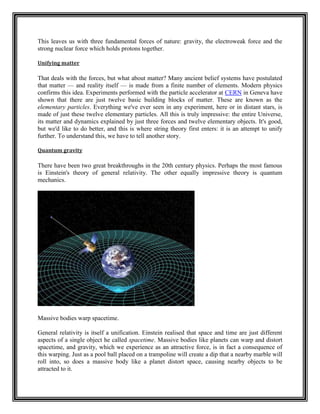 String theory of particle physics | PDF