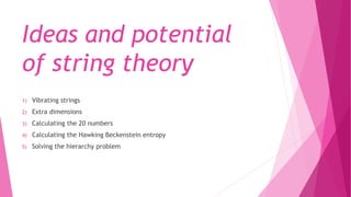 String theory basics | PPTX