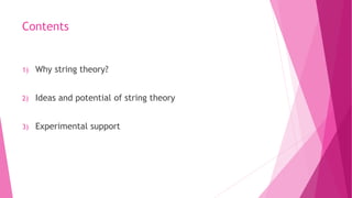 String theory basics | PPTX