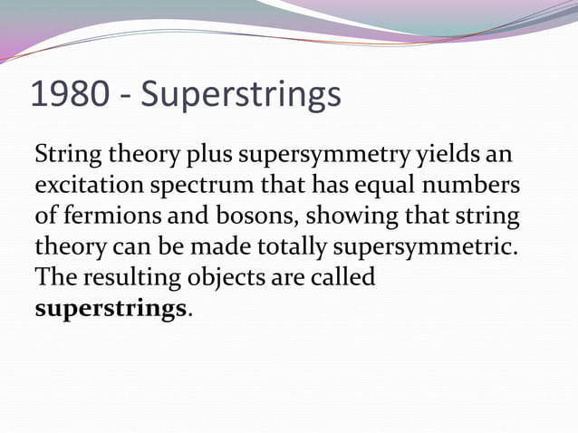 String Theory History | PPTX | Physics | Science