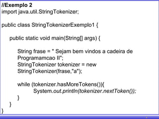 String tokenizer | PPT