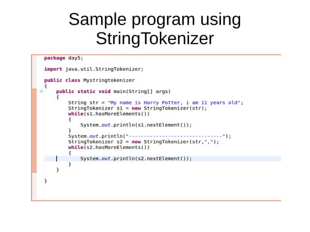 StringTokenizer in java | PDF