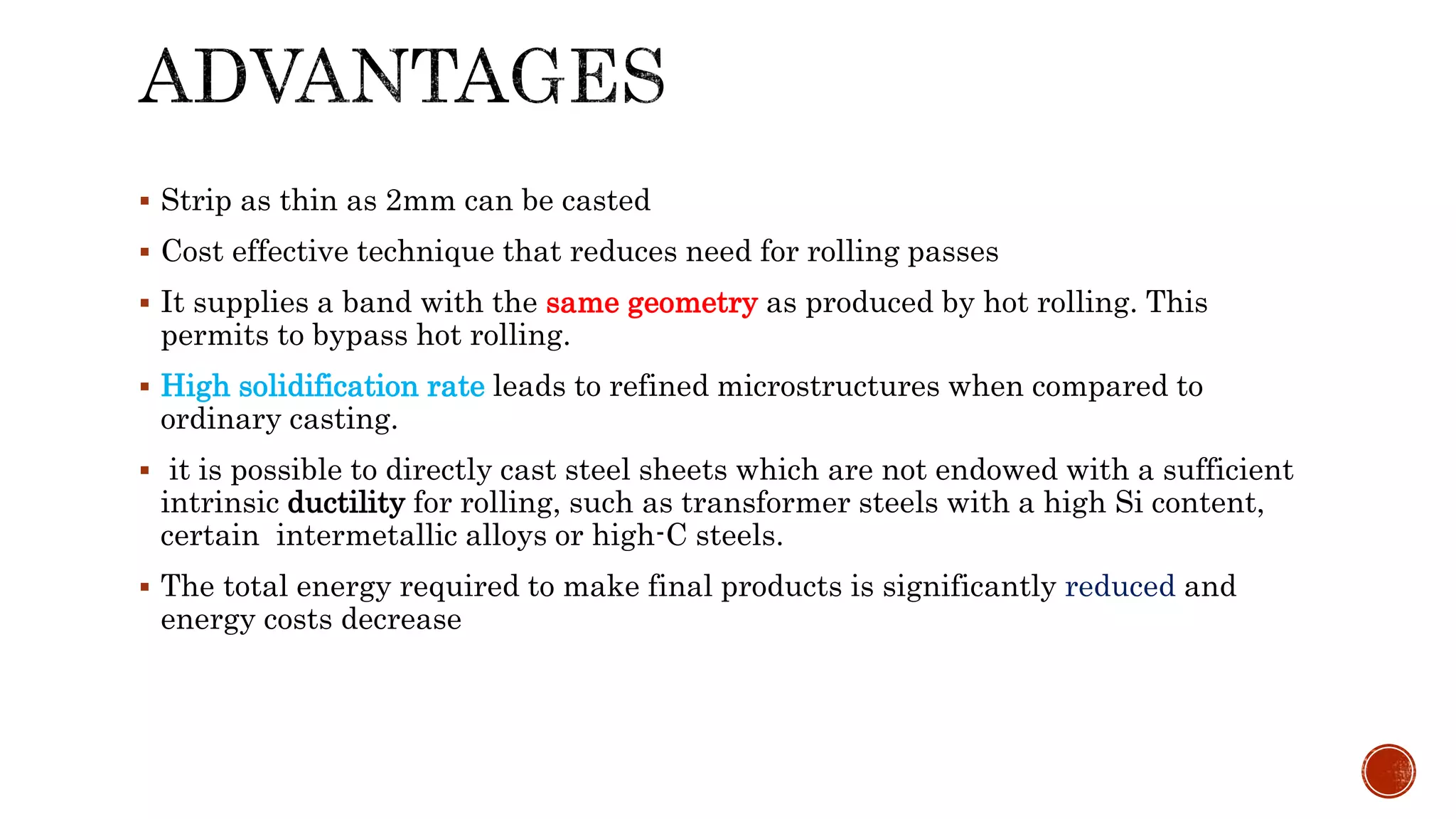 Strip casting | PPTX