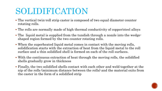 Strip casting | PPTX | Chemistry | Science