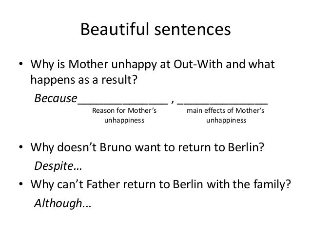 Beautiful sentences lesson