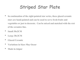 Striped star plate | PPT