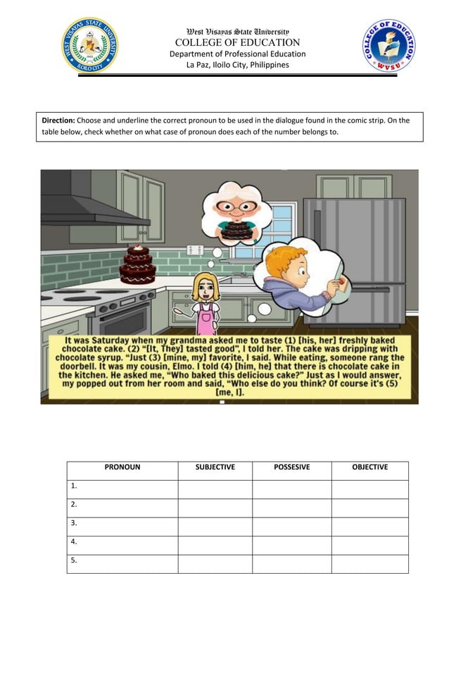 Strip It: Comics Pronouns Teachers Tool Kit- lesson plan | PDF
