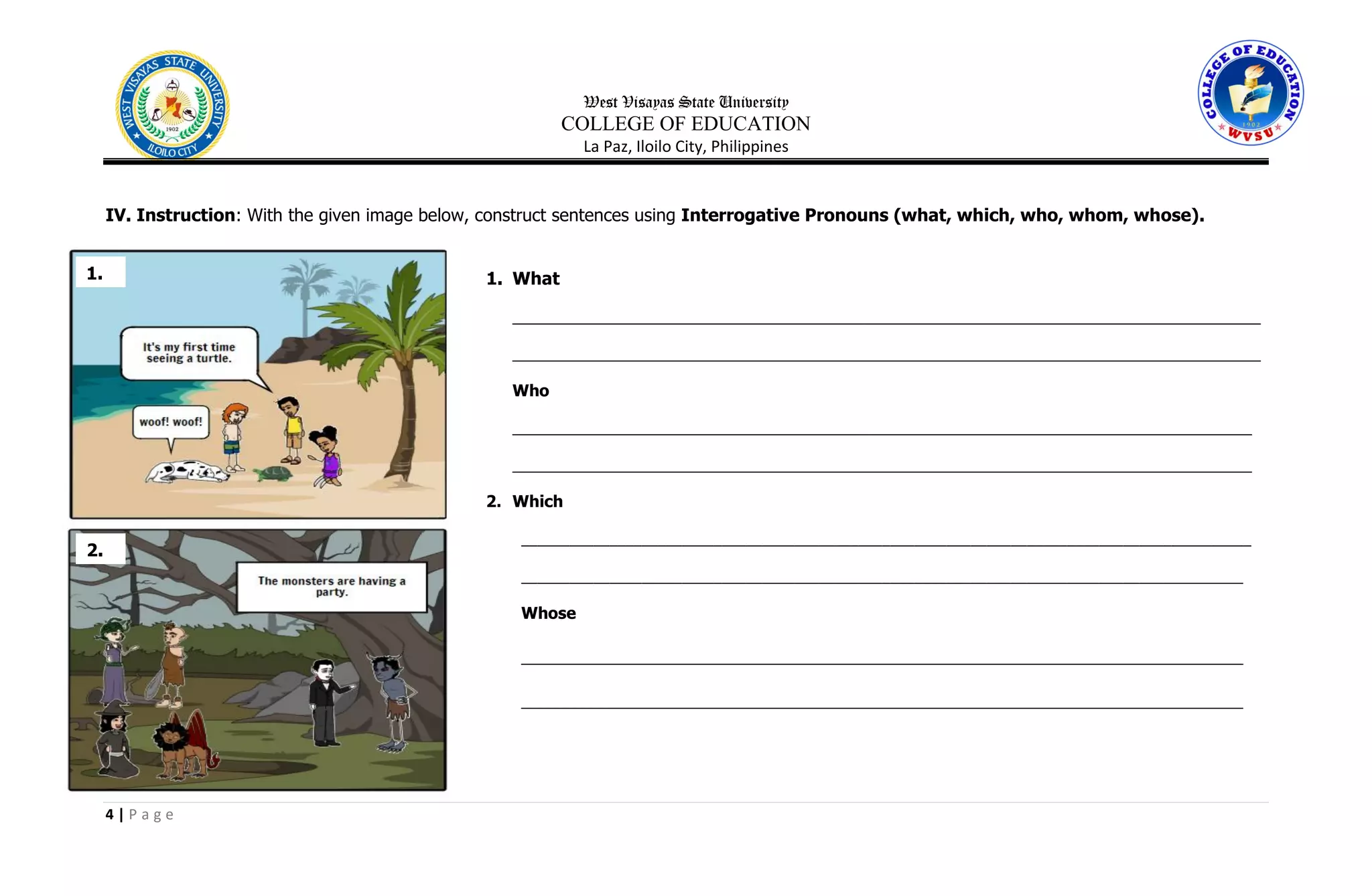 Strip it: comics-pronoun teachers' tool kit- pre test | PDF