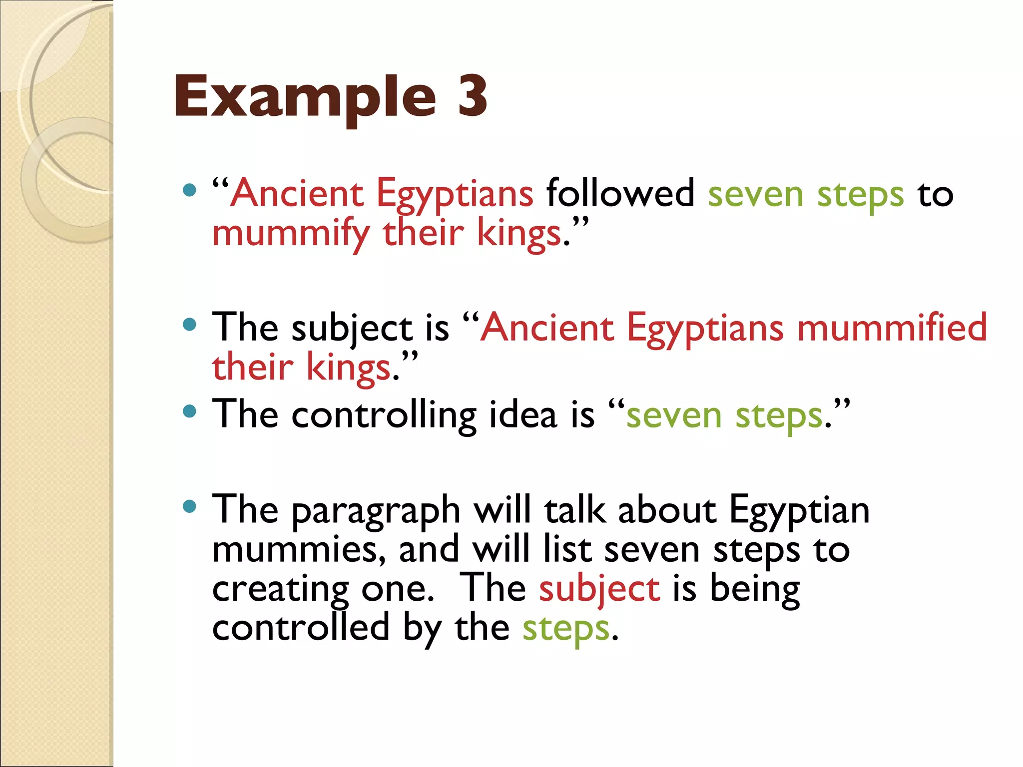 Topic Sentences | PPT