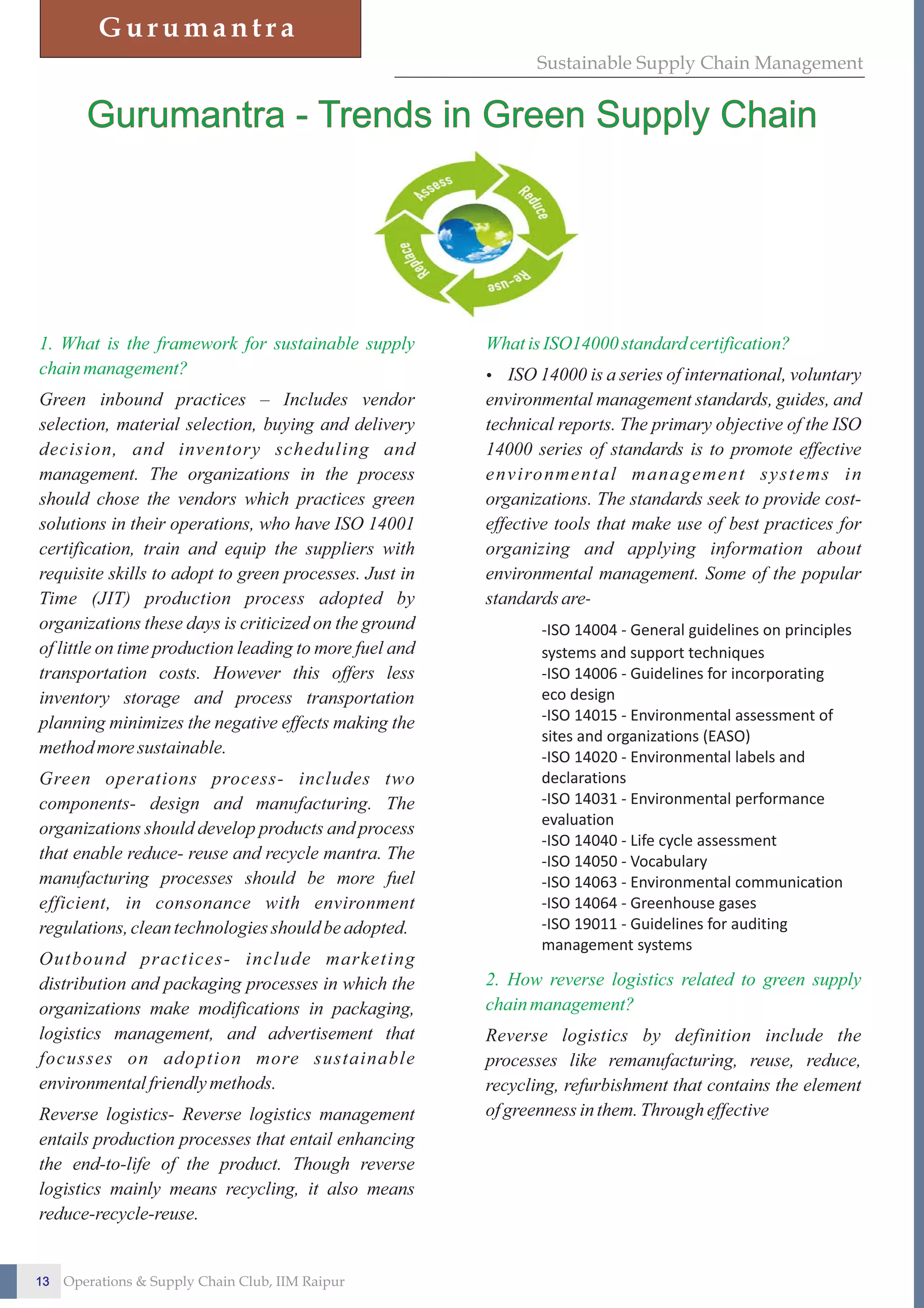 Sustainable Operations Management (Vol 6 Issue 1) | PDF