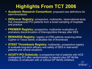 TCT 2006 highlight | PPT