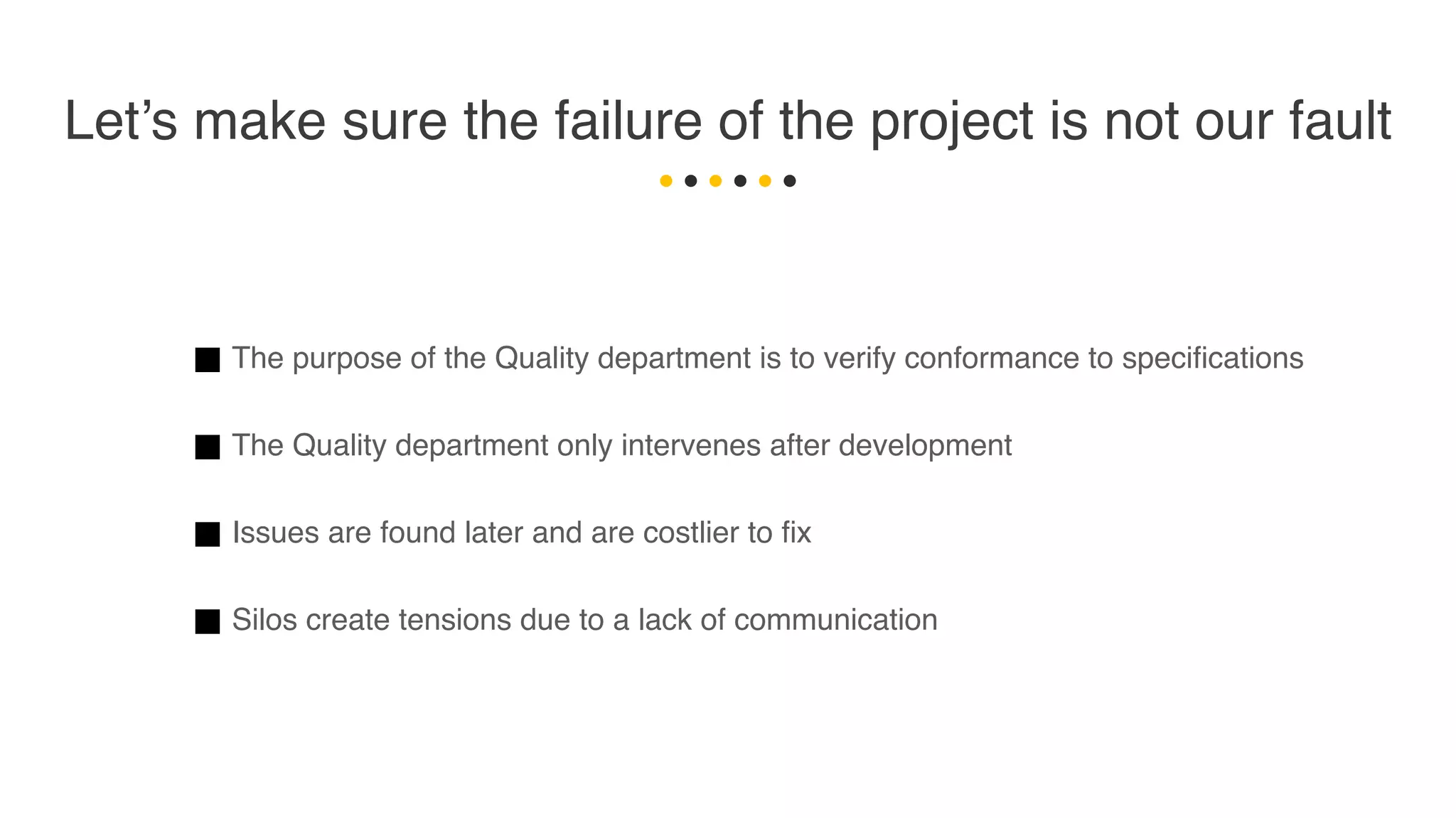 Let’s Talk About Quality Engineering | PPT