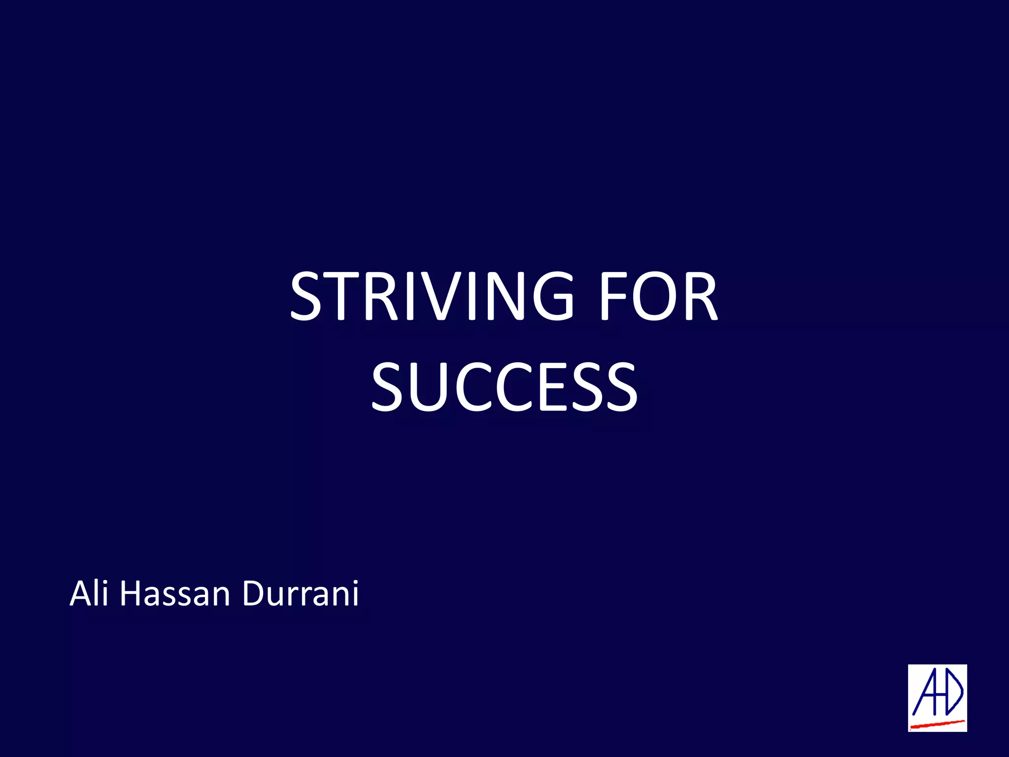 Striving for success | PPT
