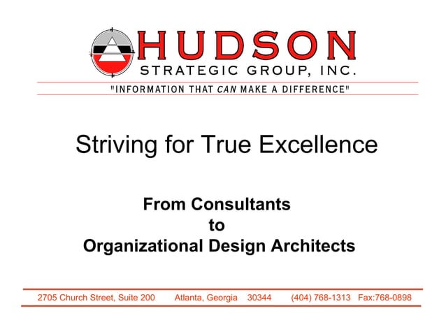 Striving for True Excellence | PPT | Business Administration | Business