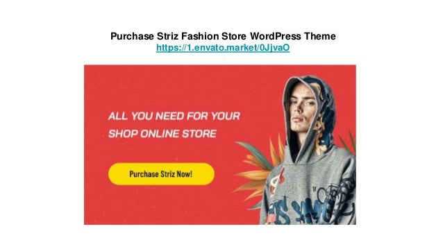 Striz - Fashion Ecommerce WordPress Theme - Opal_WP | PPT