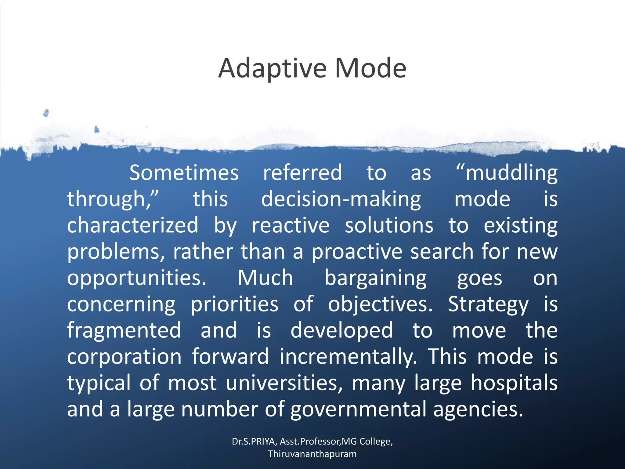 Strategic Decision Making | PPTX