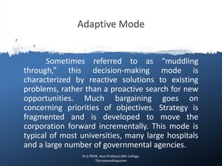 Strategic Decision Making | PPTX