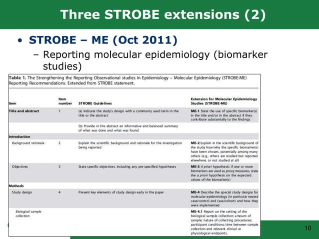 STROBE-IS2012.ppt check list presentation | PPT
