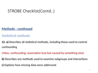 STROBE checklist for research article Copy.ppt