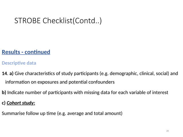 STROBE checklist for research article Copy.ppt