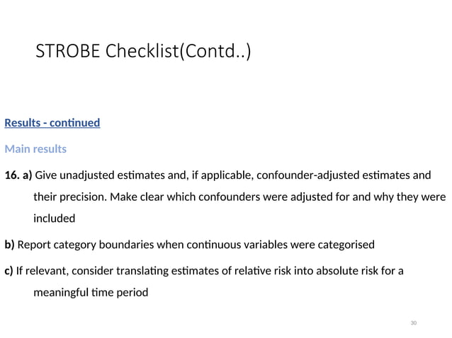 STROBE checklist for research article Copy.ppt