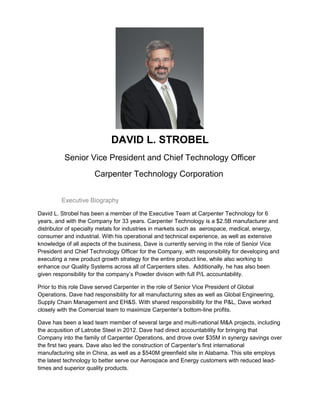 Strobel bio 2016 | PDF