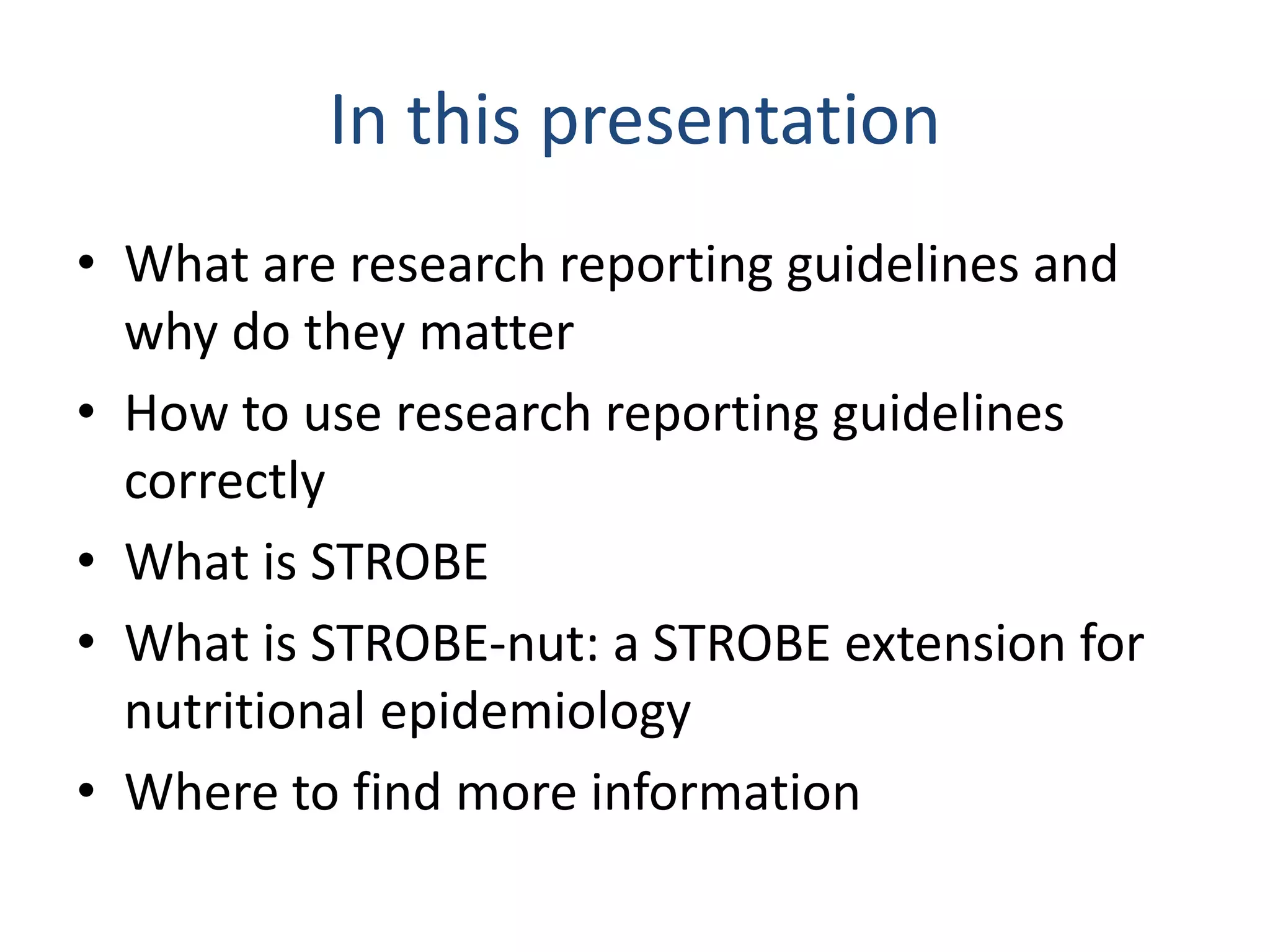 Strobe nut presentation | PPTX