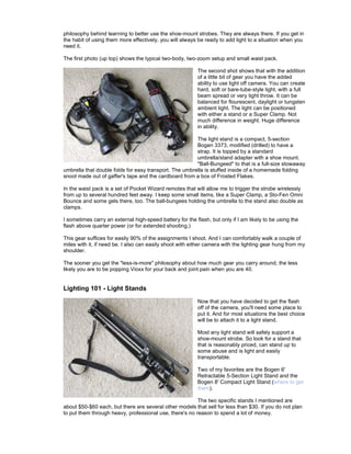 Strobist lighting 101 david hobby | PDF