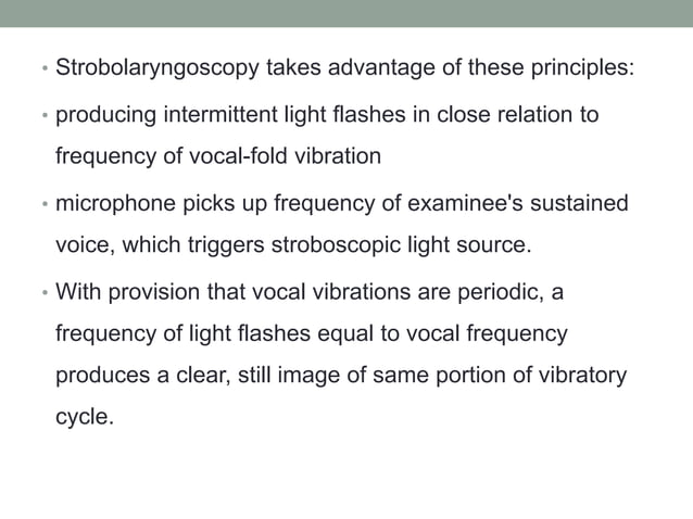 Stroboscopy | PPTX