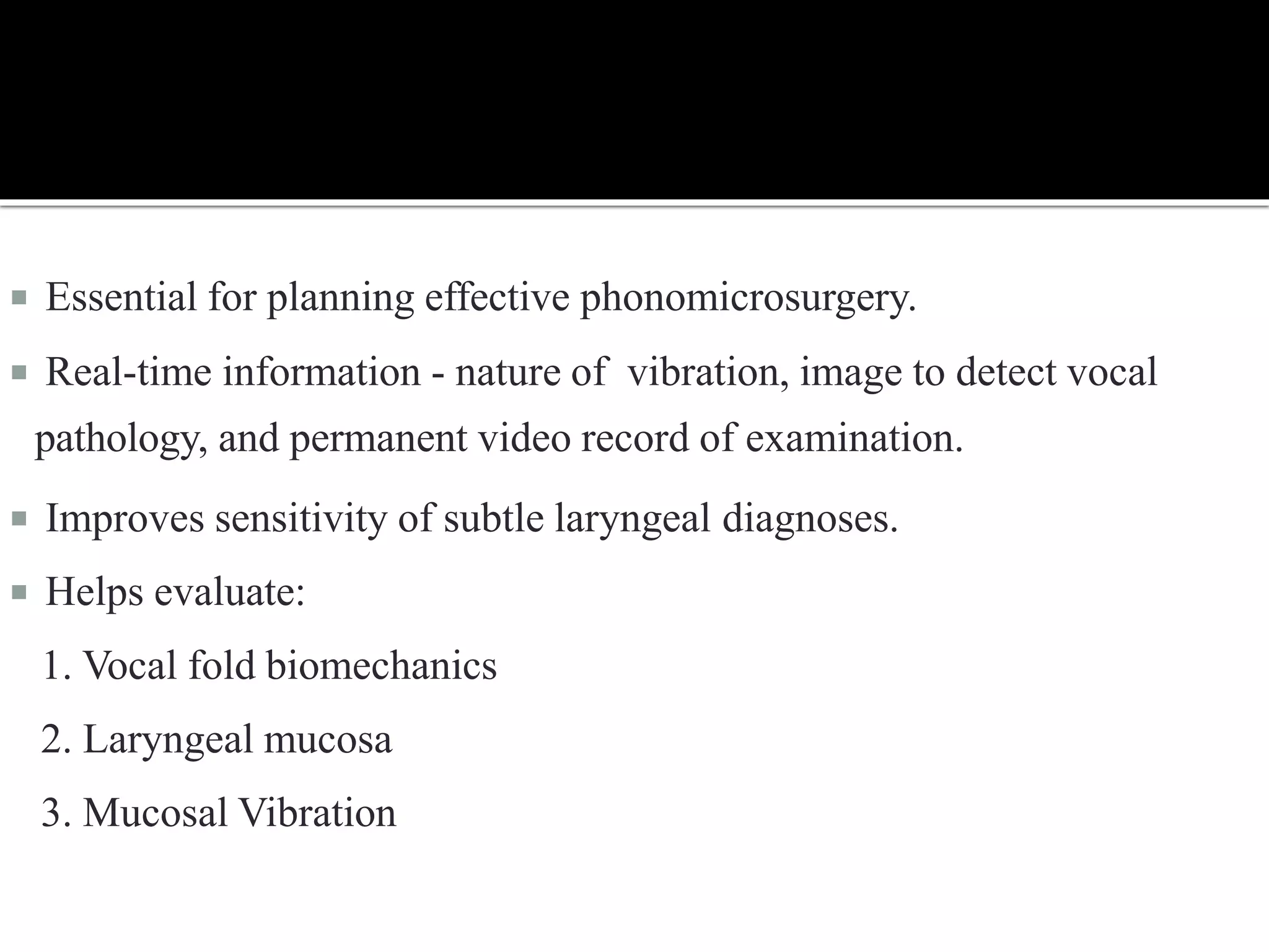 Stroboscopy | PPTX | Ear, Nose and Throat Conditions | Diseases and ...
