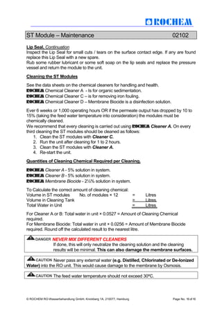 St rochem membrane | PDF