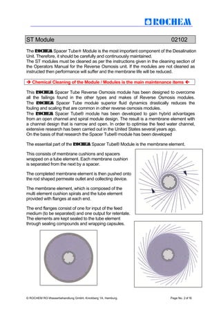 St rochem membrane | PDF