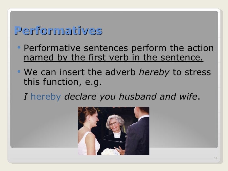 Performativity and Language