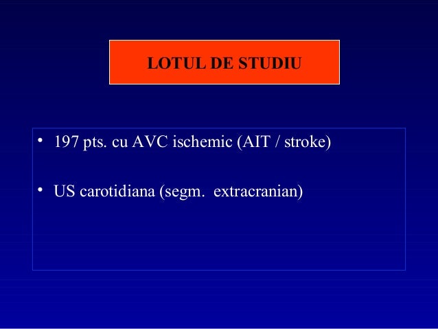ULTRASONOGRAFIA CAROTIDIANA IN STROKE