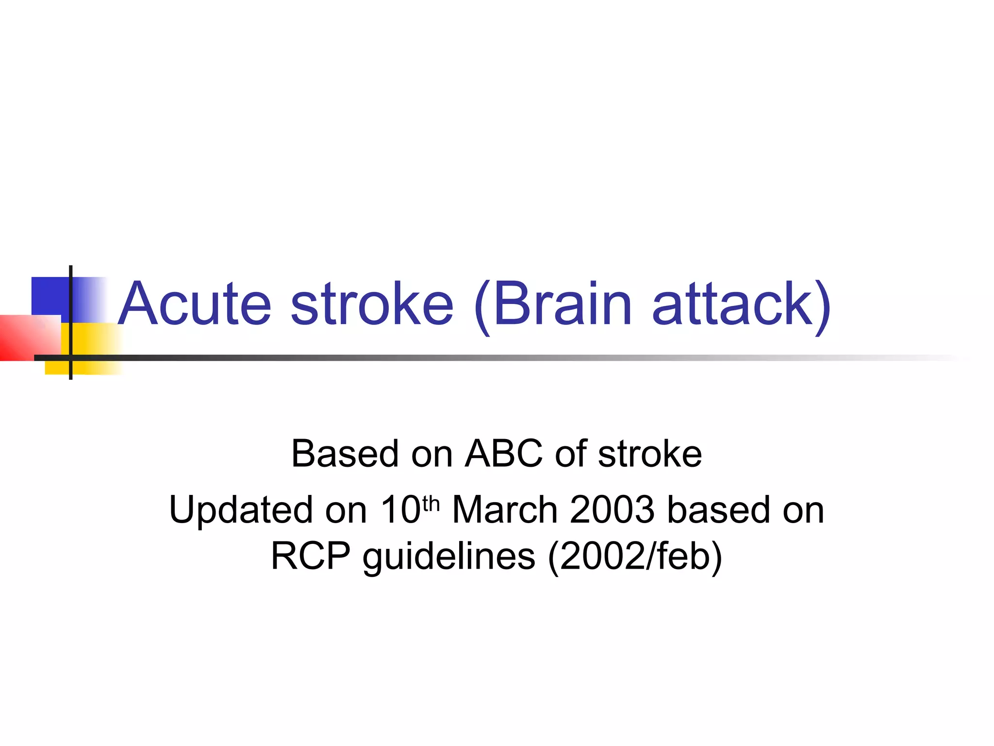 Stroke | PPT