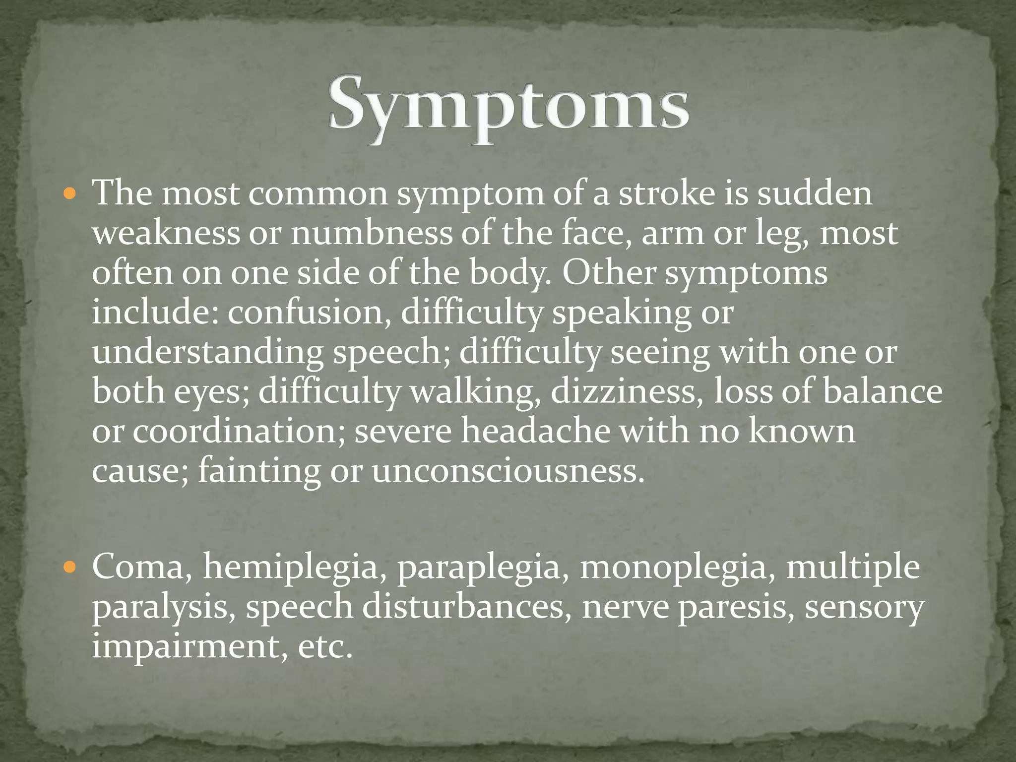 Stroke | PPTX