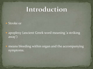 Stroke | PPTX