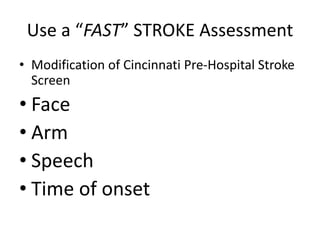 Stroke and its management | PPTX