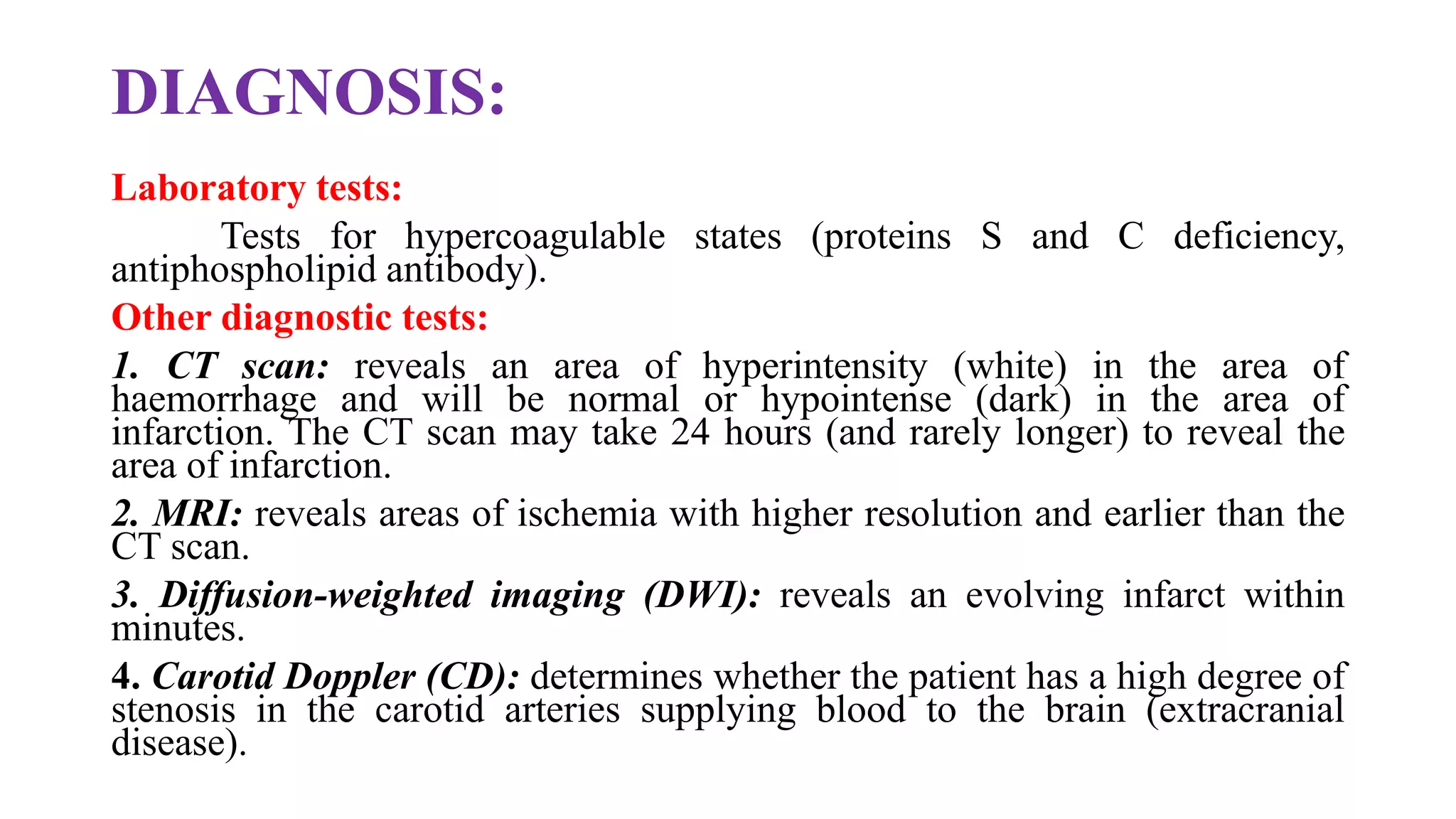 Classification, Pathophysiology and management of Brain Stroke for ...