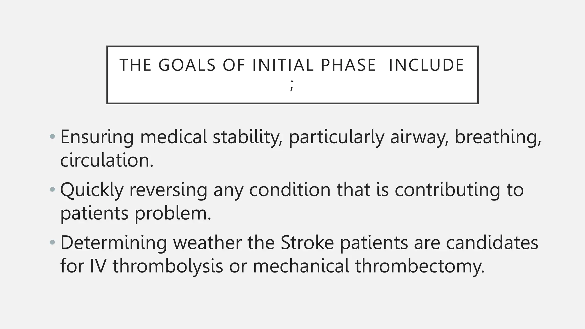 stroke presentation that covers every aspect of Focal neurological ...