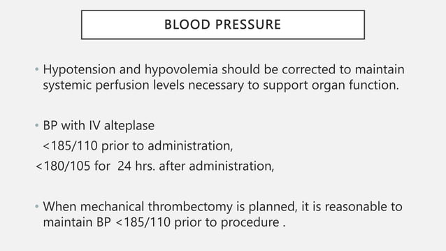 stroke presentation that covers every aspect of Focal neurological ...