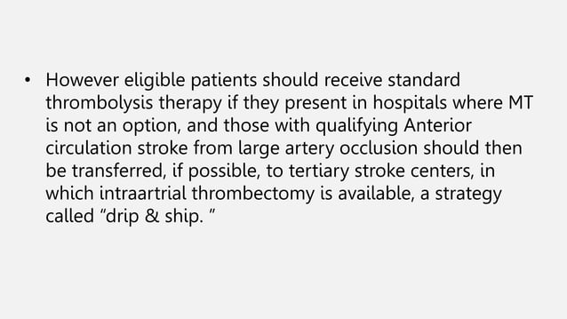 stroke presentation that covers every aspect of Focal neurological ...