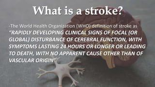 Introduction to stroke and its management | PPTX