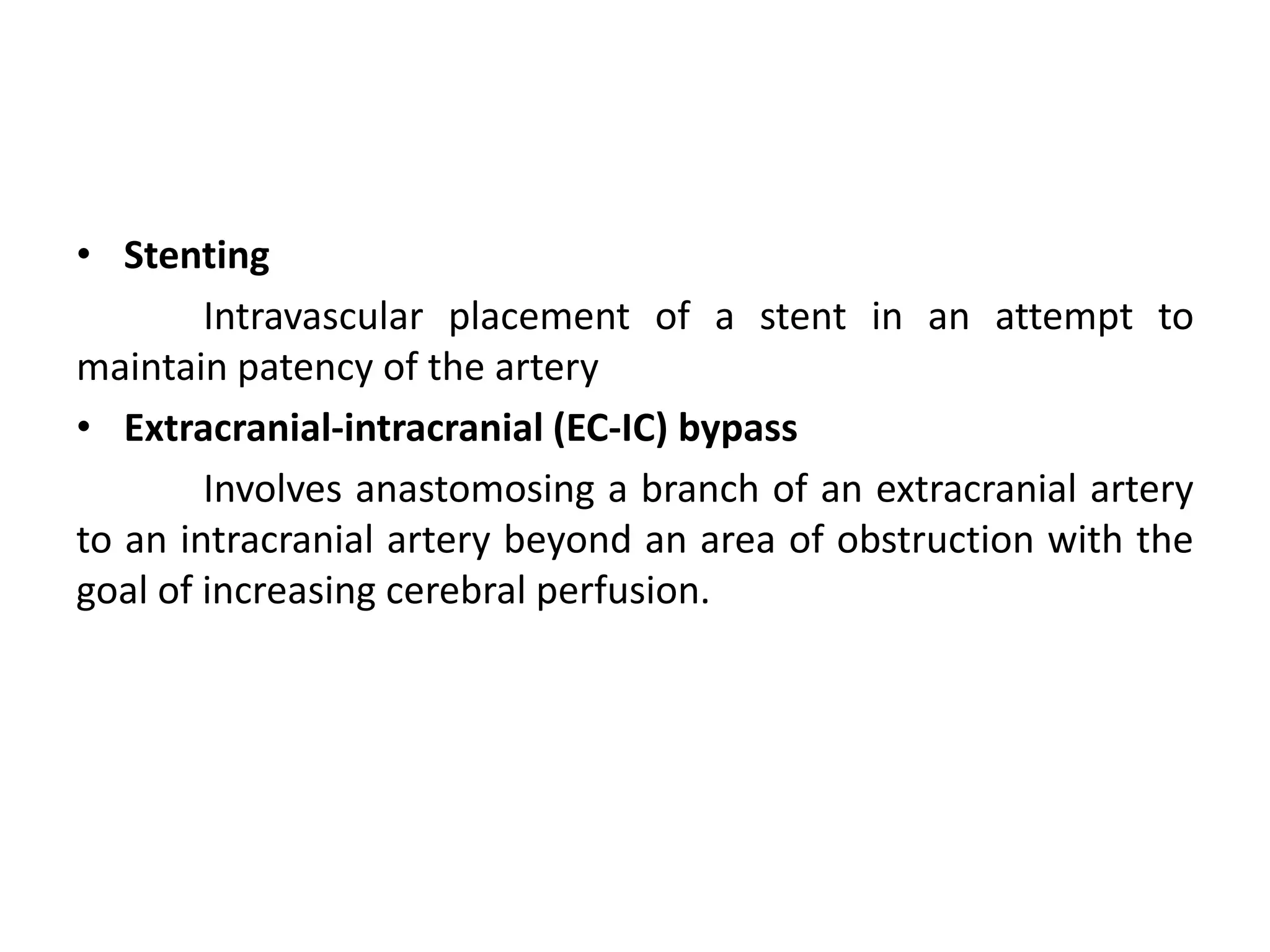 Management of Cerebro vascular accident (CVA) | PPT