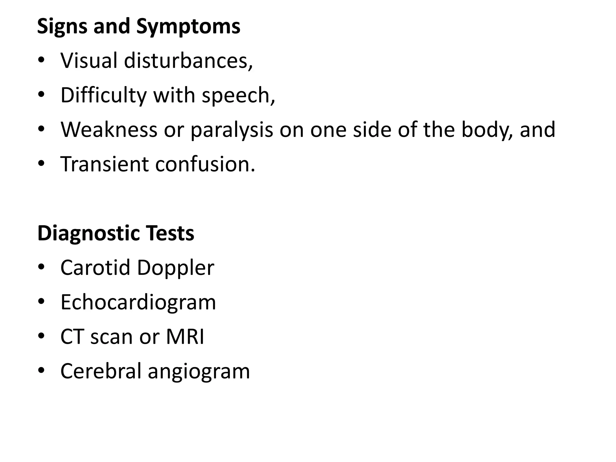 Management of Cerebro vascular accident (CVA) | PPT