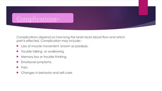 Stroke and stroke syndrome for physiotherapy.pptx