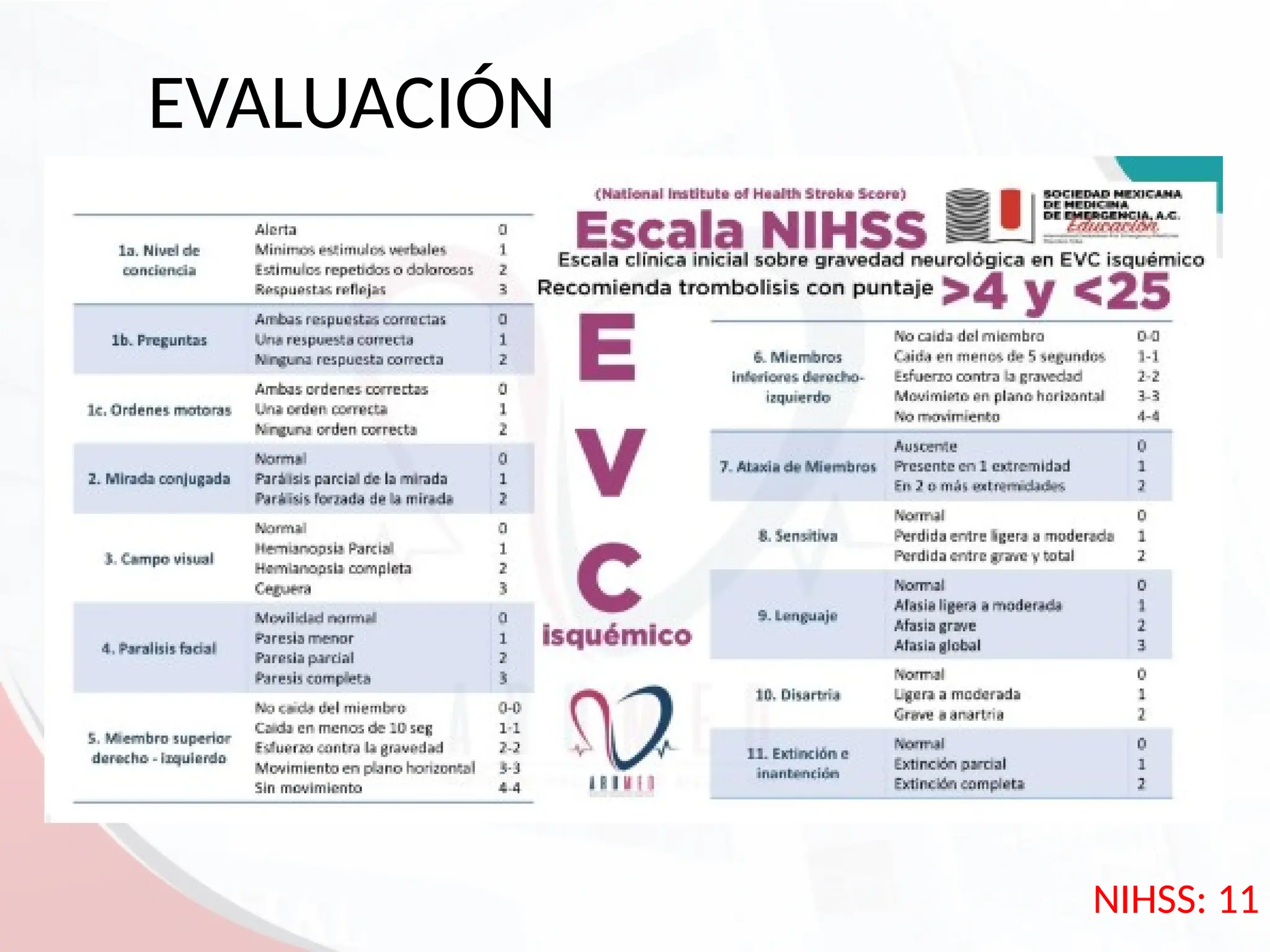 DIAPOSITIVAS SOBRE EVENTO CEREBRO VASCULAR ISQUEMICO | PPTX